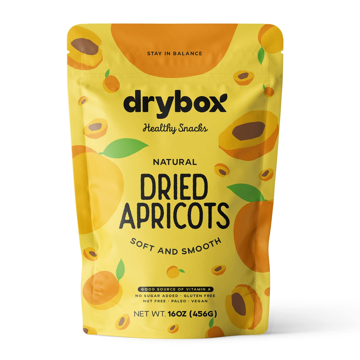 DRIED APRICOTS - BIG PACK - 16 OZ - SOFT AND SMOOTH – Drybox